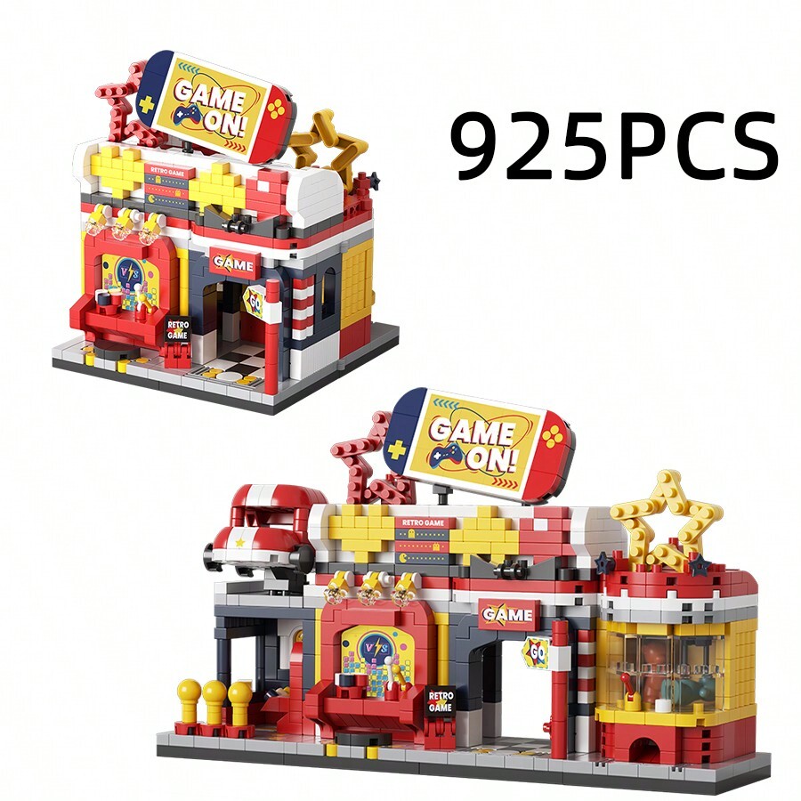 900PCS+ Cute City Street View Miniature Blocks Mini Flower Shop Cafe ...