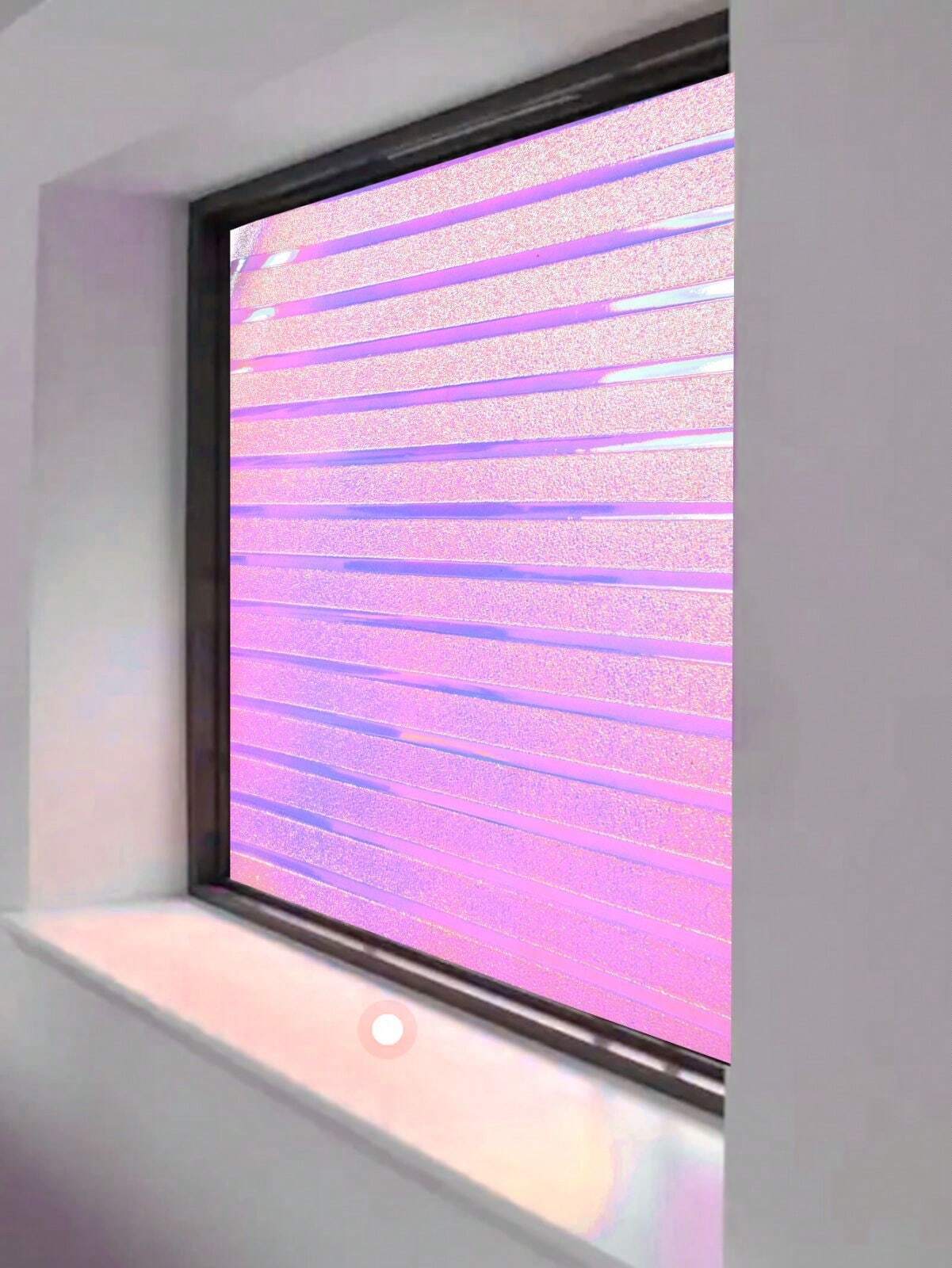 1 Roll Colorful Striped Window Privacy Film, Rainbow Chameleon Frosted ...