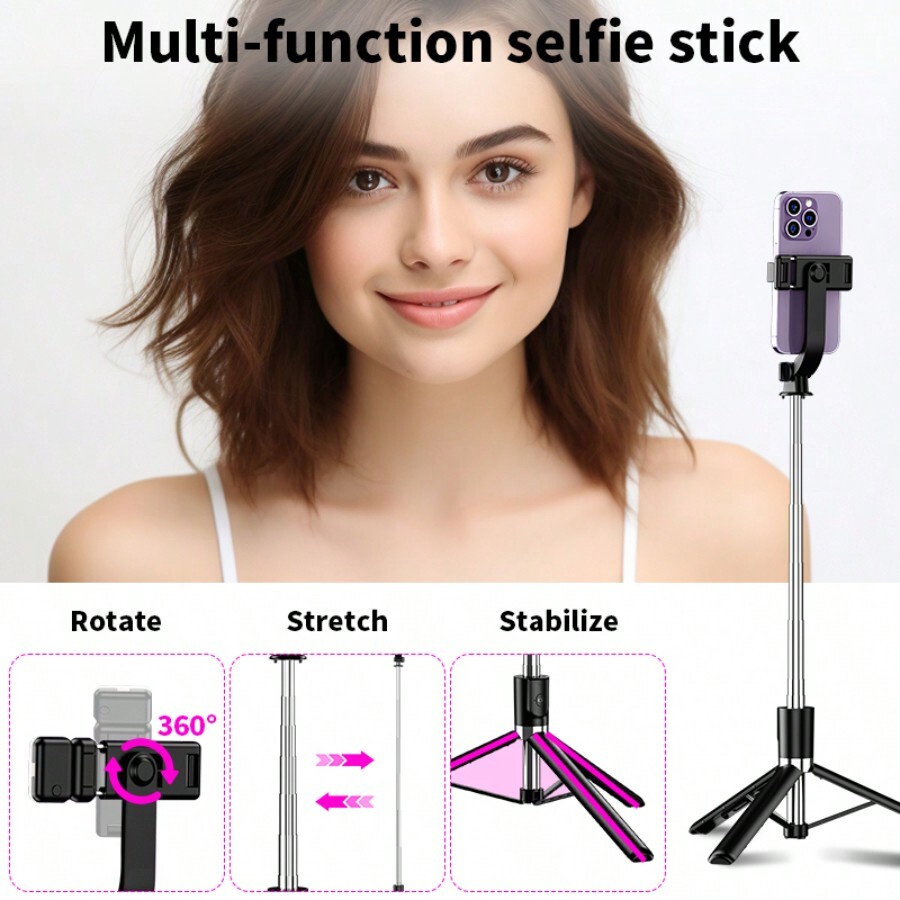 Wireless Selfie Stick Selfie Artifact, Wireless Remote Control Selfie ...
