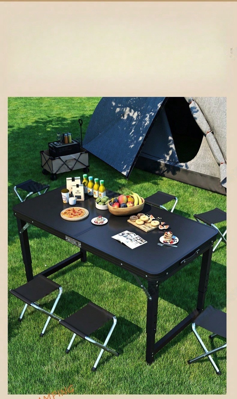 Folding Desk Outdoor Market Stall Carrying Table, Lightweight Portable ...