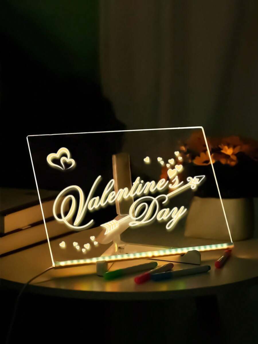 Acrylic Dry Erase Board With Led Light Up Dry Erase Board With Stand As ...