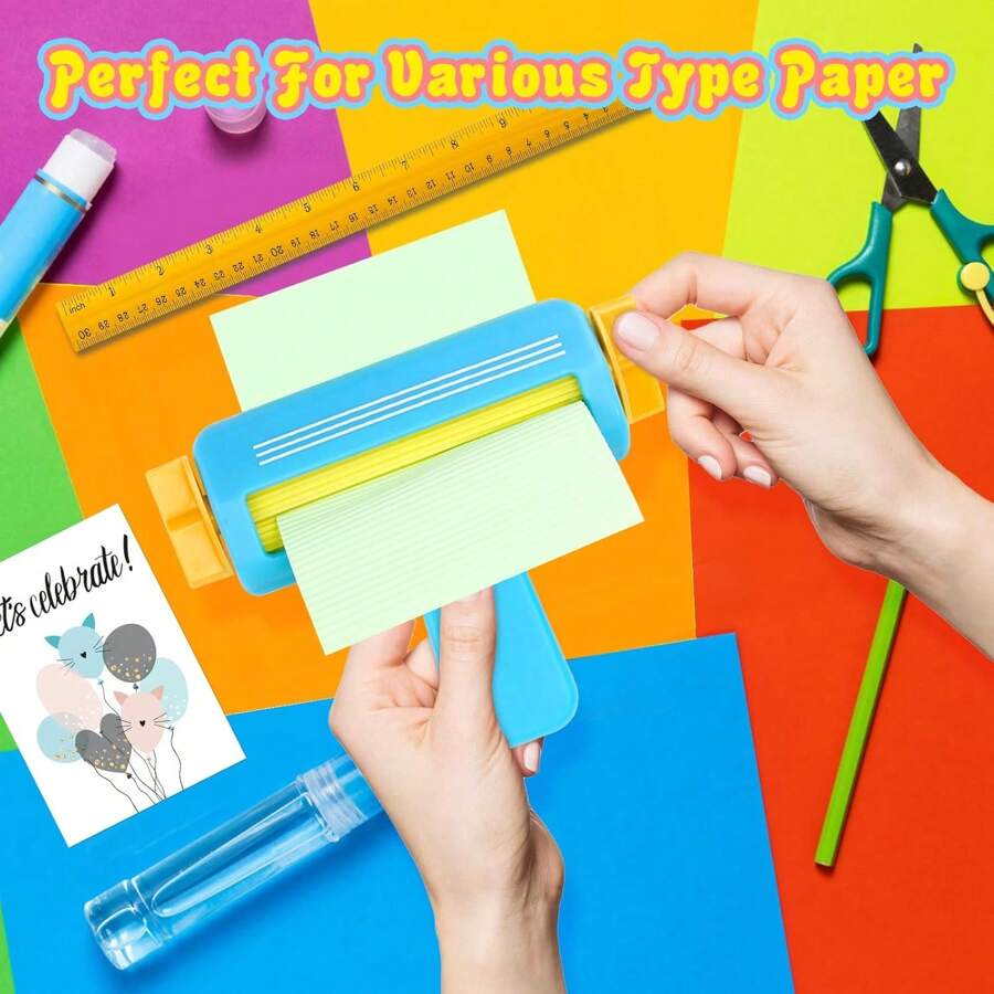 Blue, Paper Crimping Tool, Small Paper Crimping Tool For Crafts, Arts ...