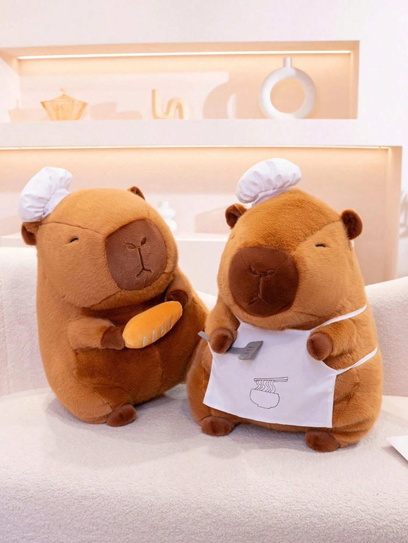 New Chef Capybara Plush Toys Cute Capybara Stuffed Animals Soft Cook ...