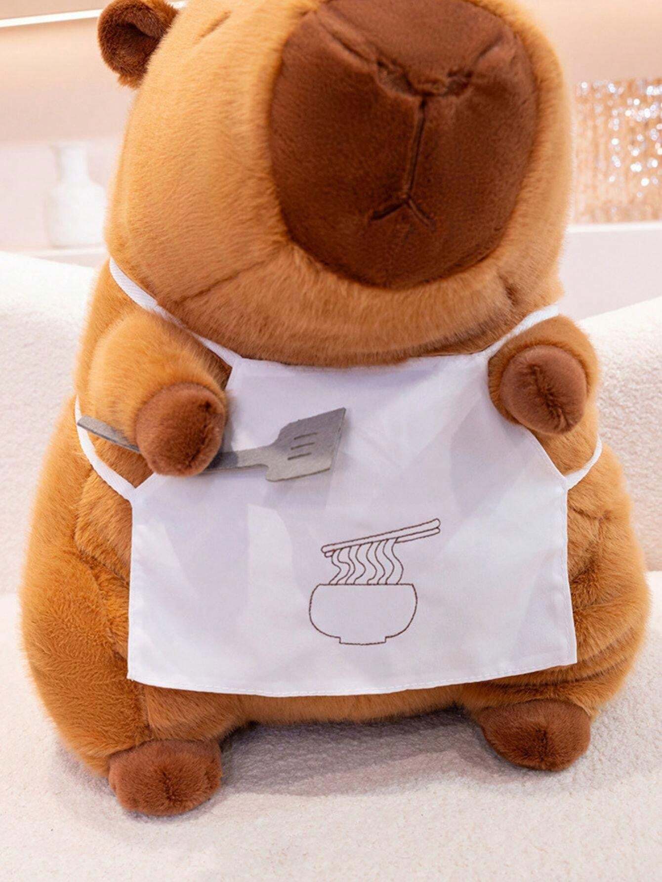 New Chef Capybara Plush Toys Cute Capybara Stuffed Animals Soft Cook ...