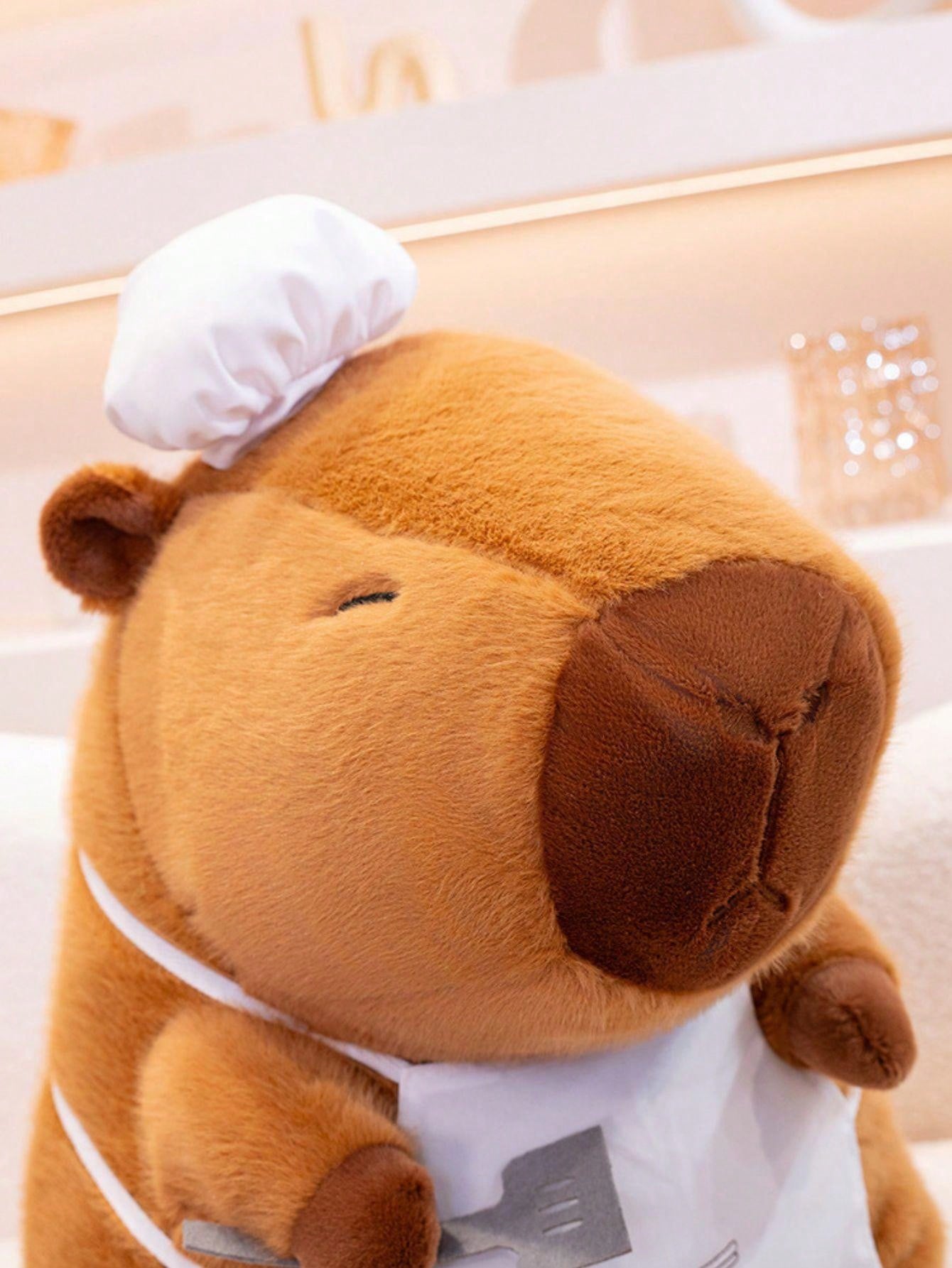 New Chef Capybara Plush Toys Cute Capybara Stuffed Animals Soft Cook ...