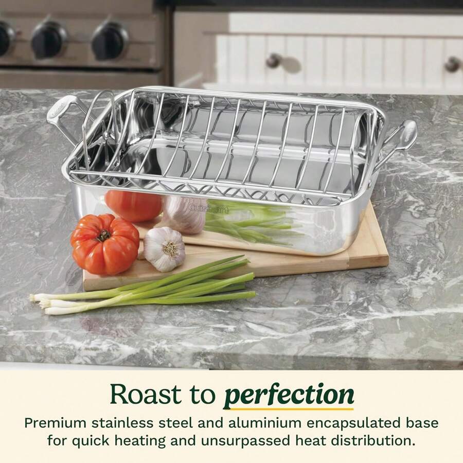Cuisinart 16-Inch Roaster, Chef's Classic Rectangular Roaster With Rack ...