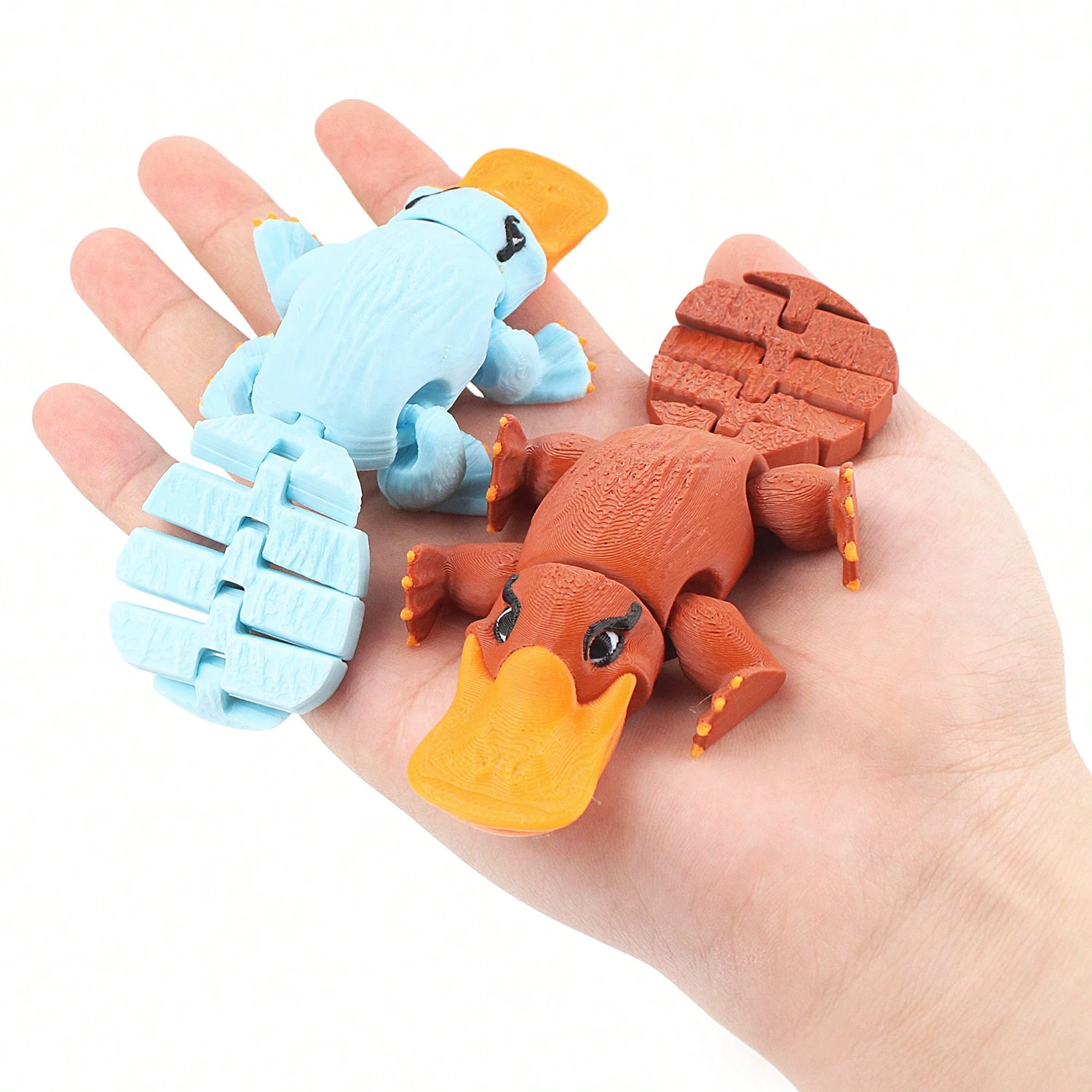 3D Printed Articulated Platypus, Cute Animal Model, Novel Anti-Stress ...