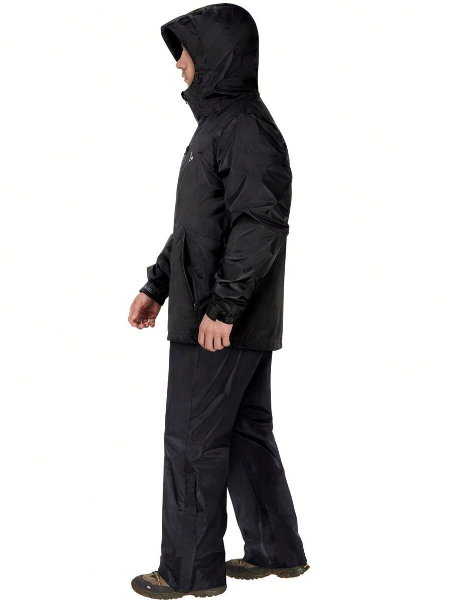 RODEEL Men's Rain Suit, Waterproof Rain Jacket And Overalls Set ...