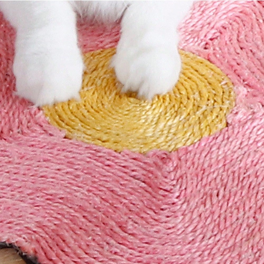 1pc Flower Shaped Cat Scratching Pads Rug Hanging Cat Scratcher Mat ...