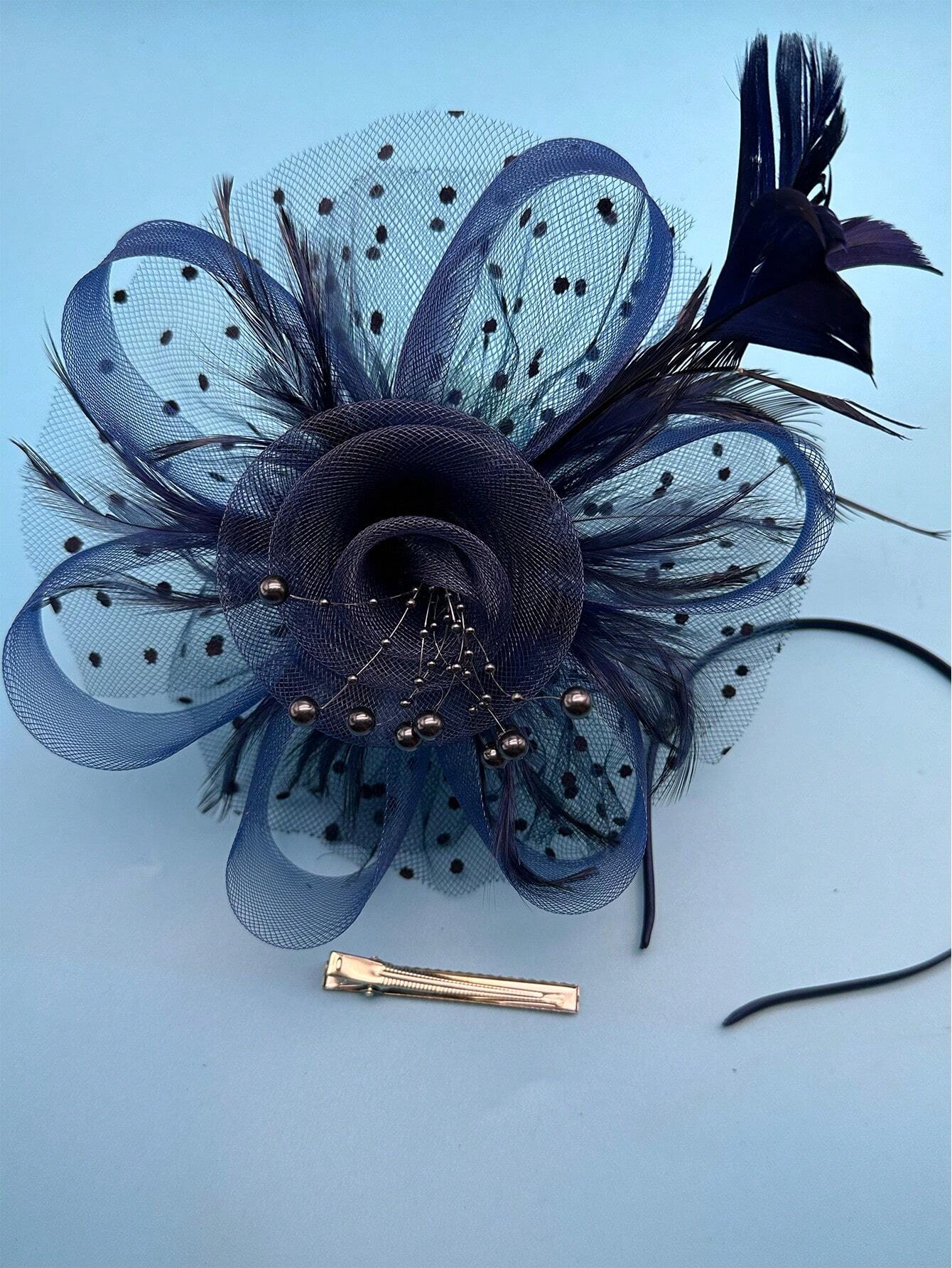 Fascinators Hats 20s 50s Hat Pillbox Hat Tea Party Headwear With Veil ...