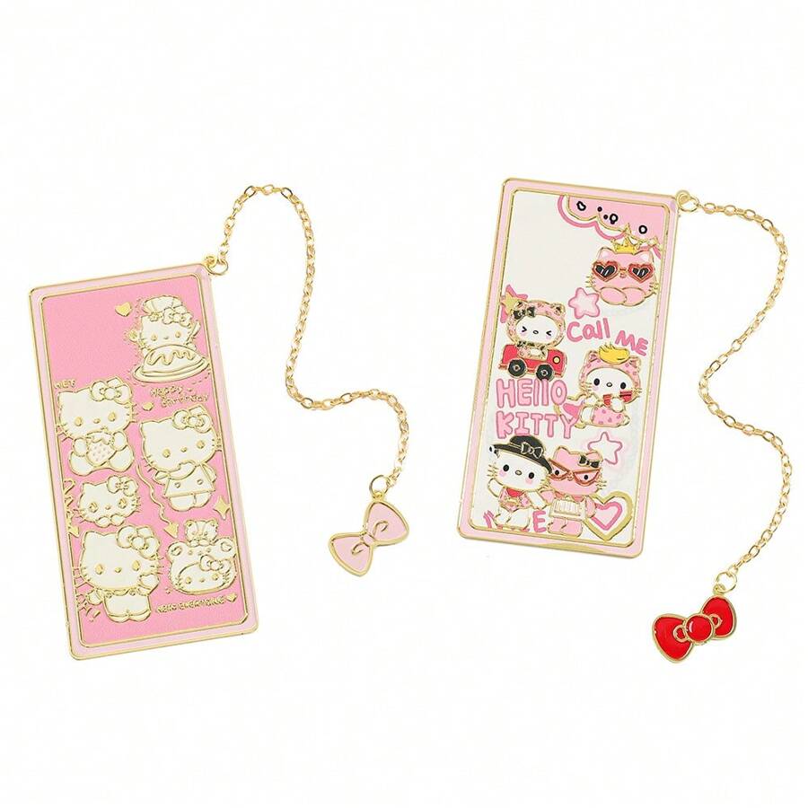 Sanrio 1pc Exquisite & Cute Sanrio Kuromi Bookmark With Pendant, Kawaii ...