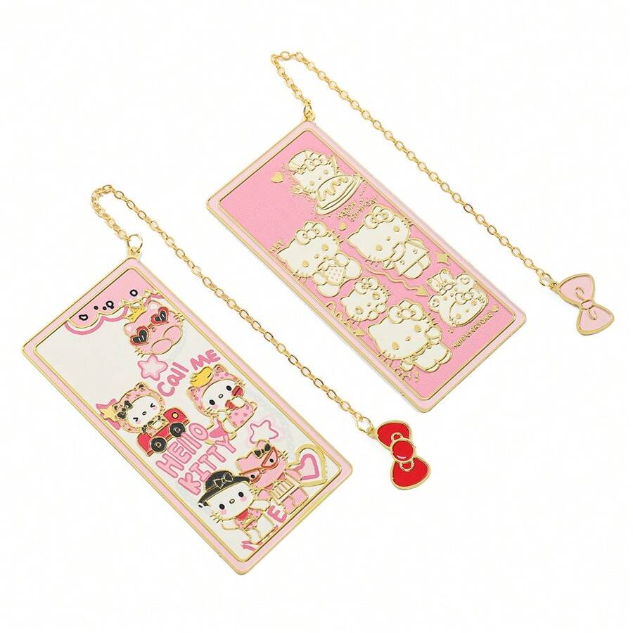 Sanrio 1pc Exquisite & Cute Sanrio Kuromi Bookmark With Pendant, Kawaii ...