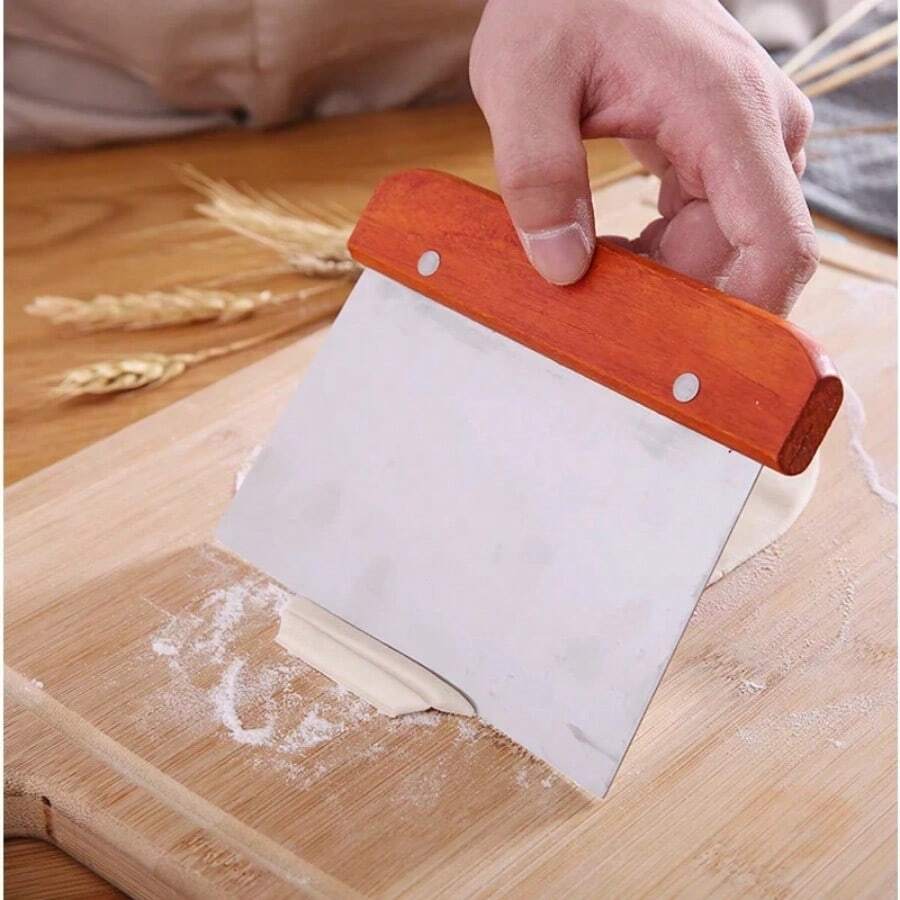 Stainless Steel Pasty Cutters Noodle Knife Cake Scraper With Scale ...