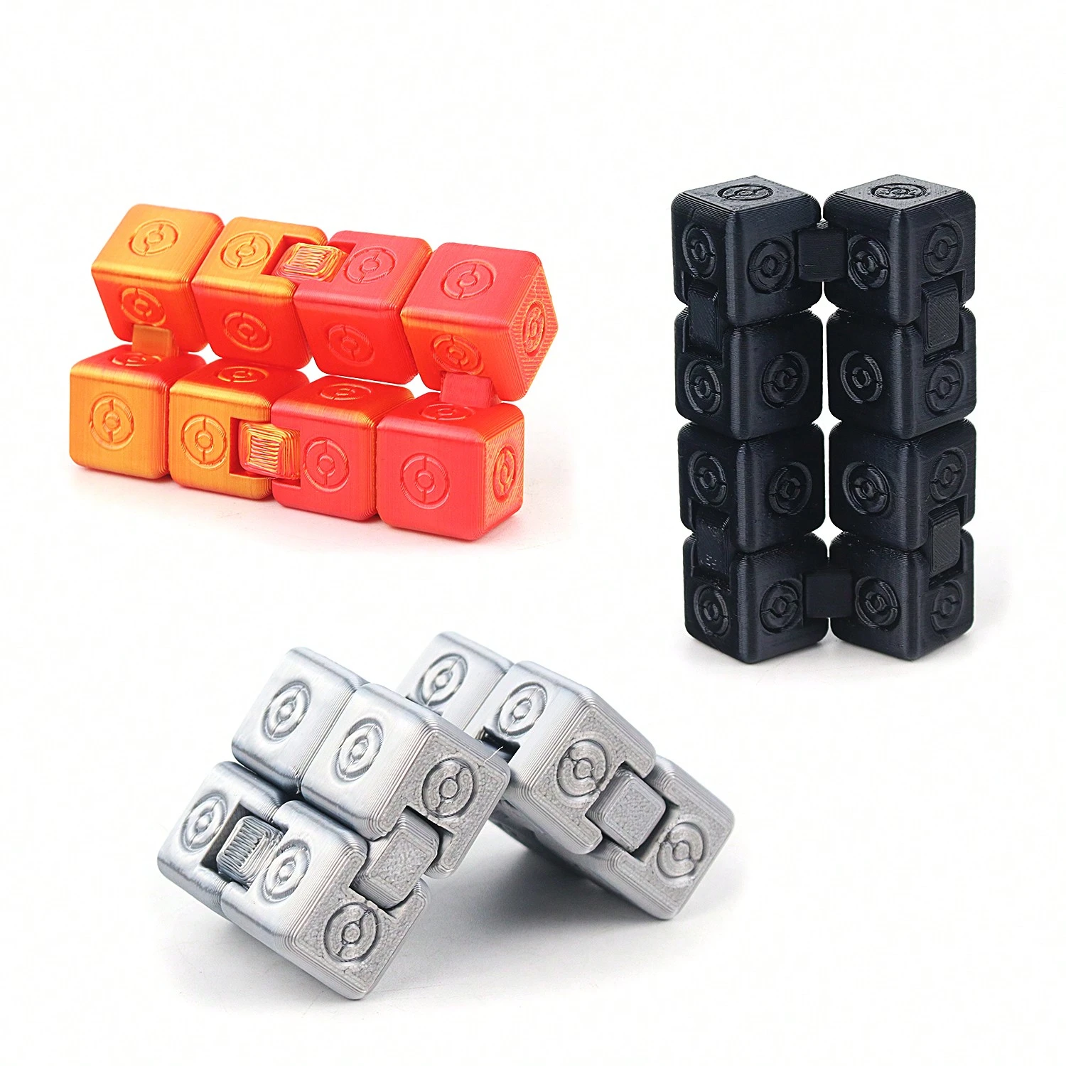 3D Printed Infinity Cube, Stress Relief Toy, Endlessly Rotating Mini ...