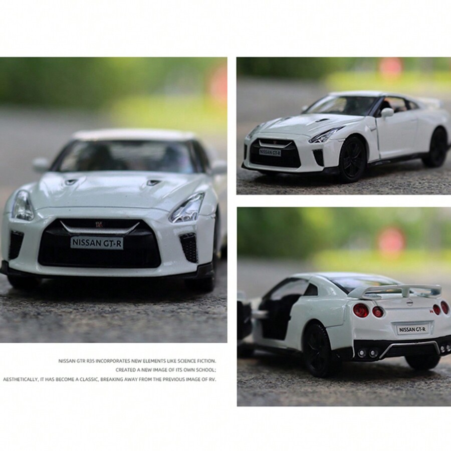 Makeda 1/36 Scale Nissan GTR R35 Diecast Model Cars,Pull Back Vehicles ...