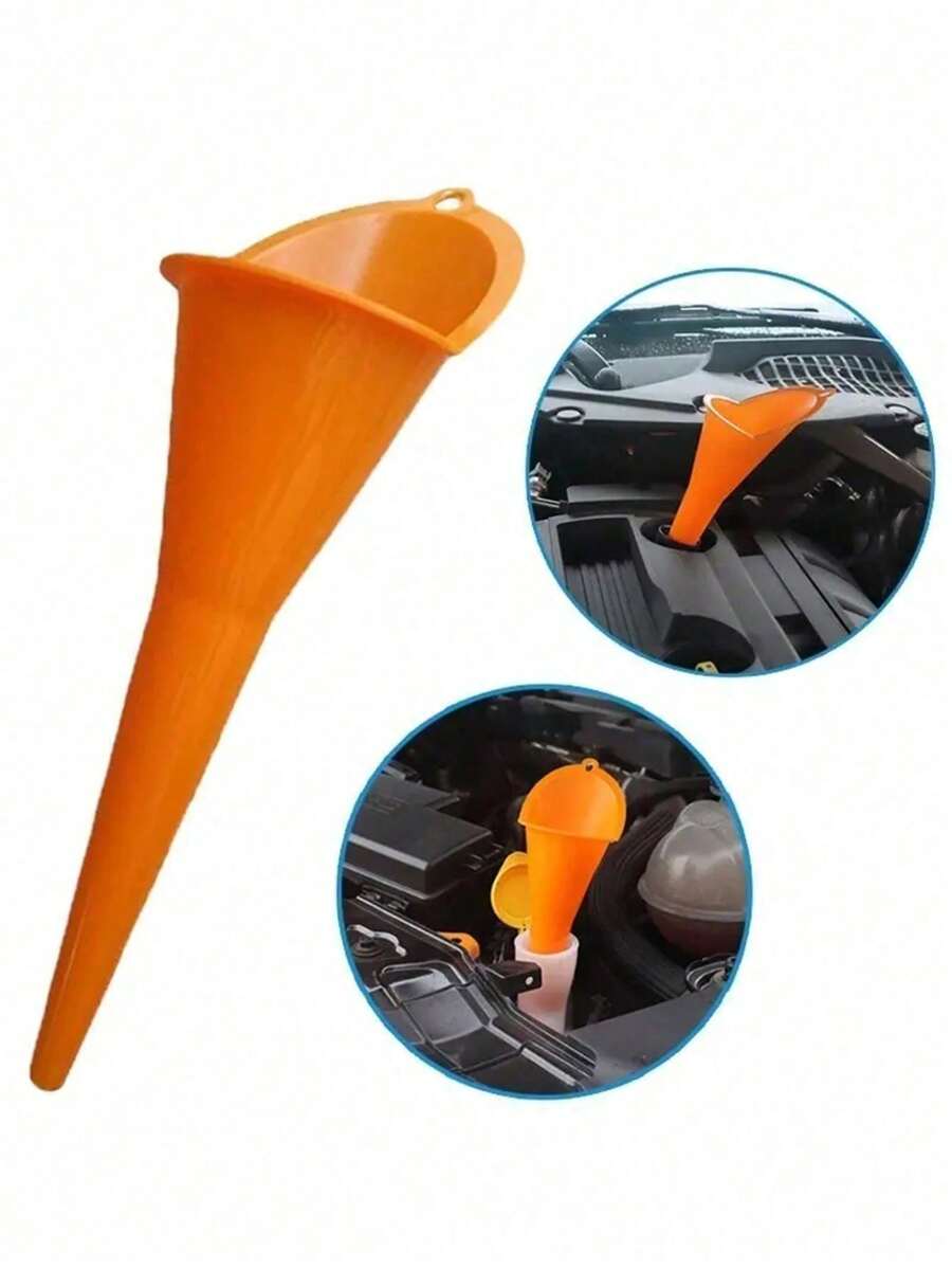 1pc Long Nose Fuel Funnel Without Handlebar, Auto Motorcycle Oil ...