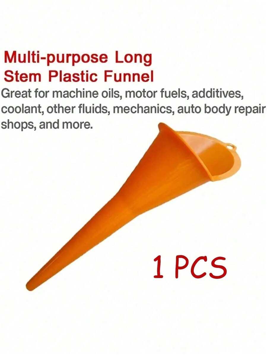 1pc Long Nose Fuel Funnel Without Handlebar, Auto Motorcycle Oil ...