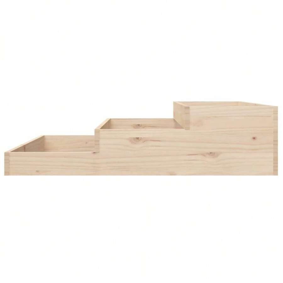 Solid Wood Pine Planter Box 107 Cm X 107 Cm X 27 Cm Outdoor Garden ...