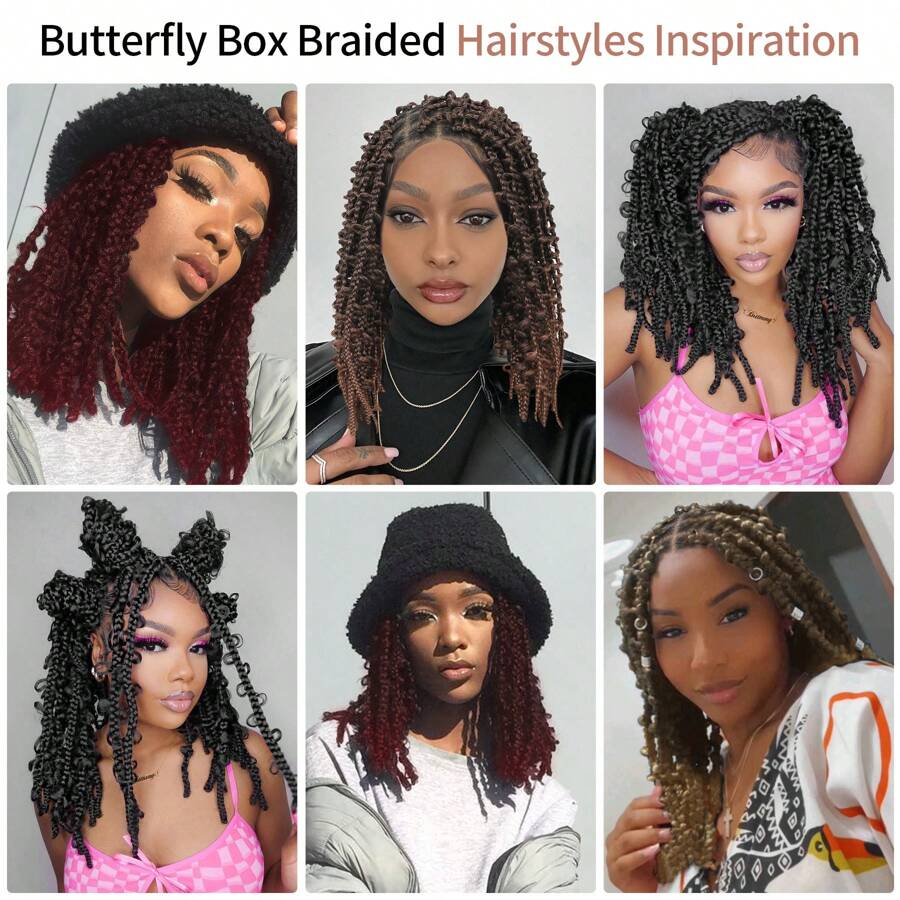 Perruques tressées sans nœuds pour femmes, perruques tressées au carré ...