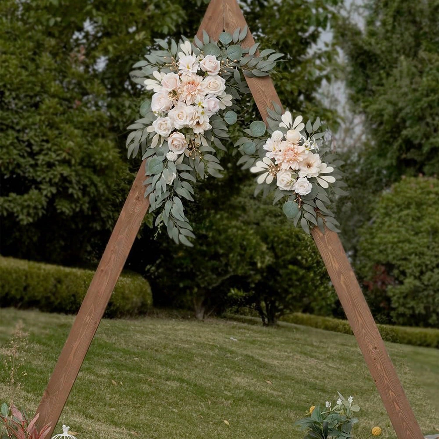 2pcs Artificial Flower Swags Wedding Arch Flowers Kit For DIY Wedding ...