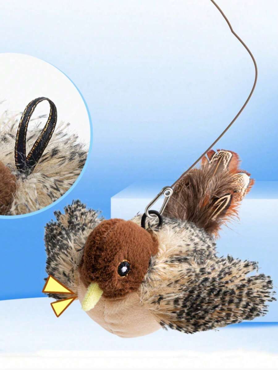 Motion Activated Sound Cat Toys, Plush Simulated Bird, Hedgehog, Water ...