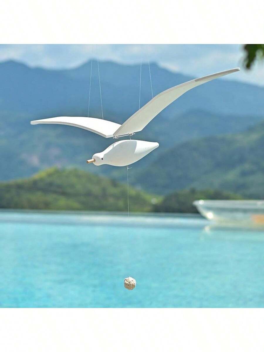 Hanging Flying Flapping Seagull Wooden Seagull Collectible Modern ...