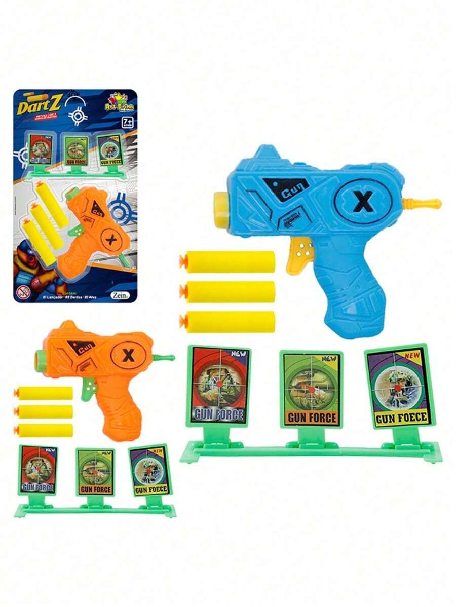Children's Toy Dart Launcher With Target And 3 Suction Cup Darts | SHEIN UK