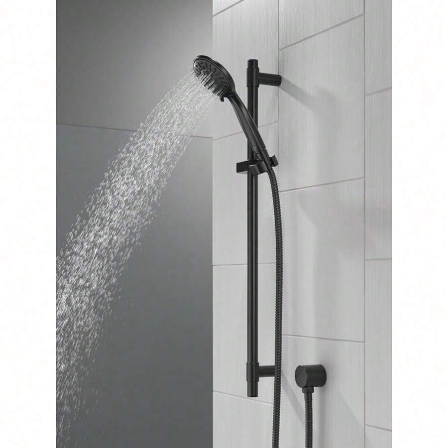 Delta Faucet Slide Bar Hand Held Shower With Hose, Chrome Handheld ...