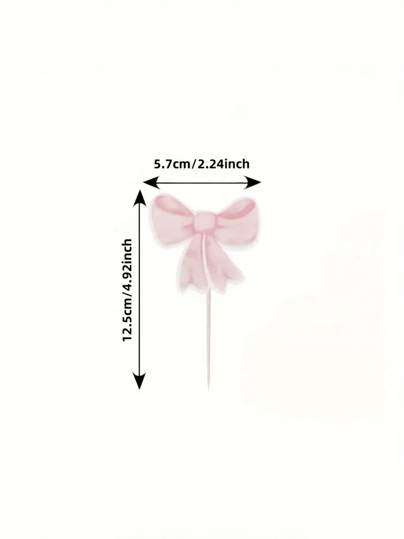 12pcs Pink Bow Cake Birthday Party Dessert Cake Topper For Boys And ...