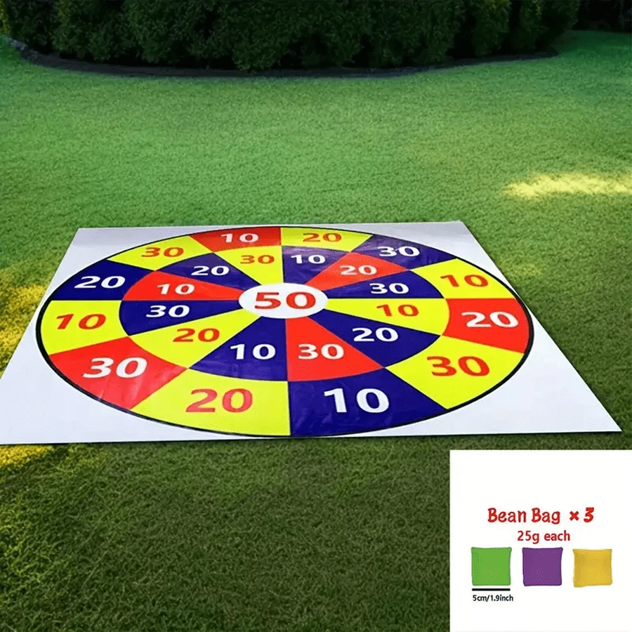 1.5m X 1m Vinyl Target Throwing Backdrop, Outdoor Team Building Sandbag ...