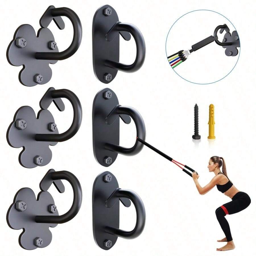 6-Piece Ceiling Hooks Anchor Point Resistance Band Hooks Heavy Duty ...