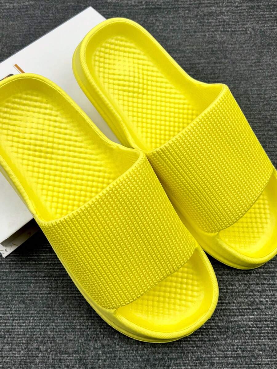 Lemon Yellow Soft Bottom Lightweight Slip-Resistant Comfortable Home ...
