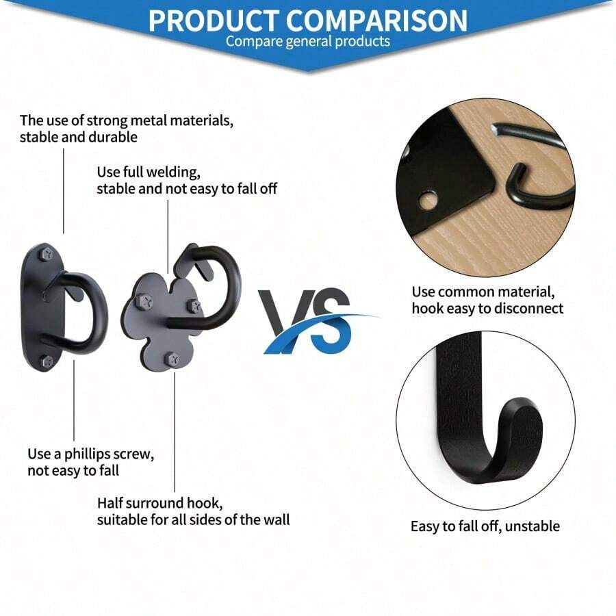 6-Piece Ceiling Hooks Anchor Point Resistance Band Hooks Heavy Duty ...