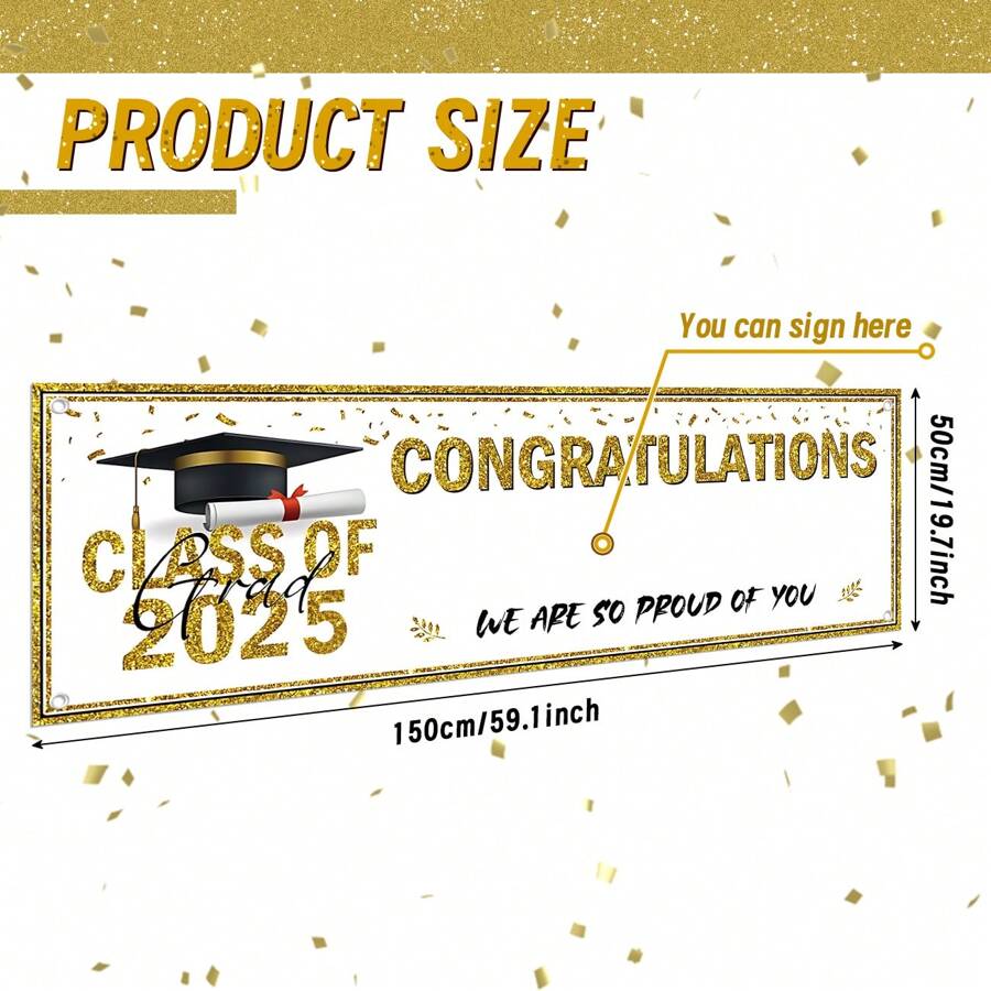 Graduation Party Decorations Graduation Yard Sign Banner Class Of 2025 ...