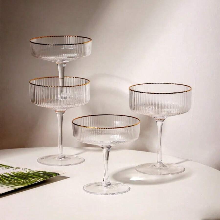 Vertical Ice Cream Dessert Glass Crystal Glass Tall Cocktail Glass Platter Martini Tall Glass ...
