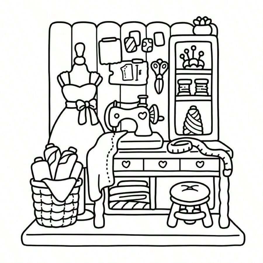 Little Corner: Coloring Book For Adults And Teens, Super Cute Designs ...