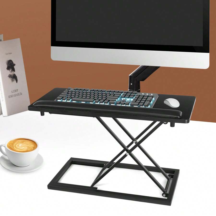 YUNRUX Höhenverstellbarer Keyboardständer Desktop Keyboard Riser ...