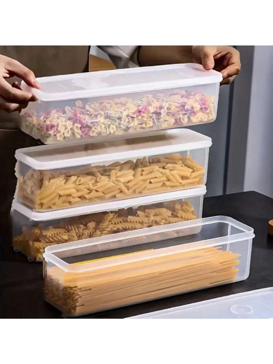 5pcs/Set Reusable Polypropylene Food Storage Containers Stackable ...