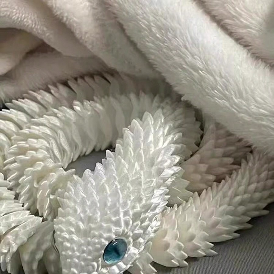 New 3D Printed Boa Constrictor Dragon Toy Model With Movable Joints ...