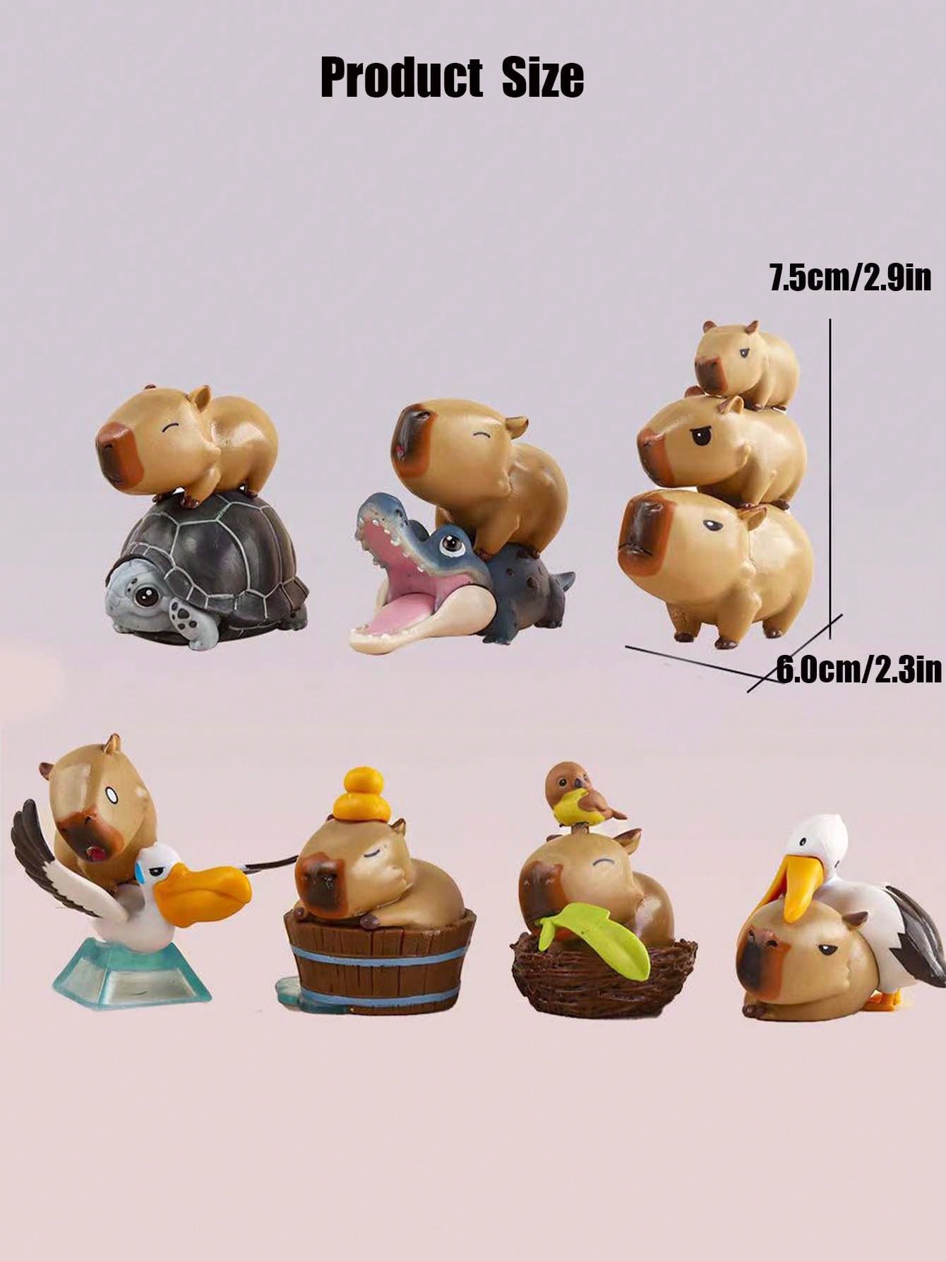 A Pack Of Random Styling Blind Box Capybara Animal Dolls, Seagull ...