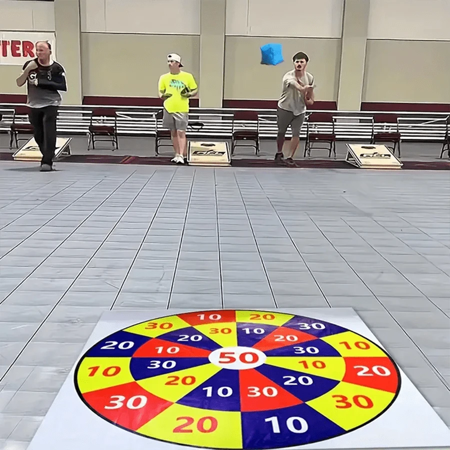 1.5m X 1m Vinyl Target Throwing Backdrop, Outdoor Team Building Sandbag ...