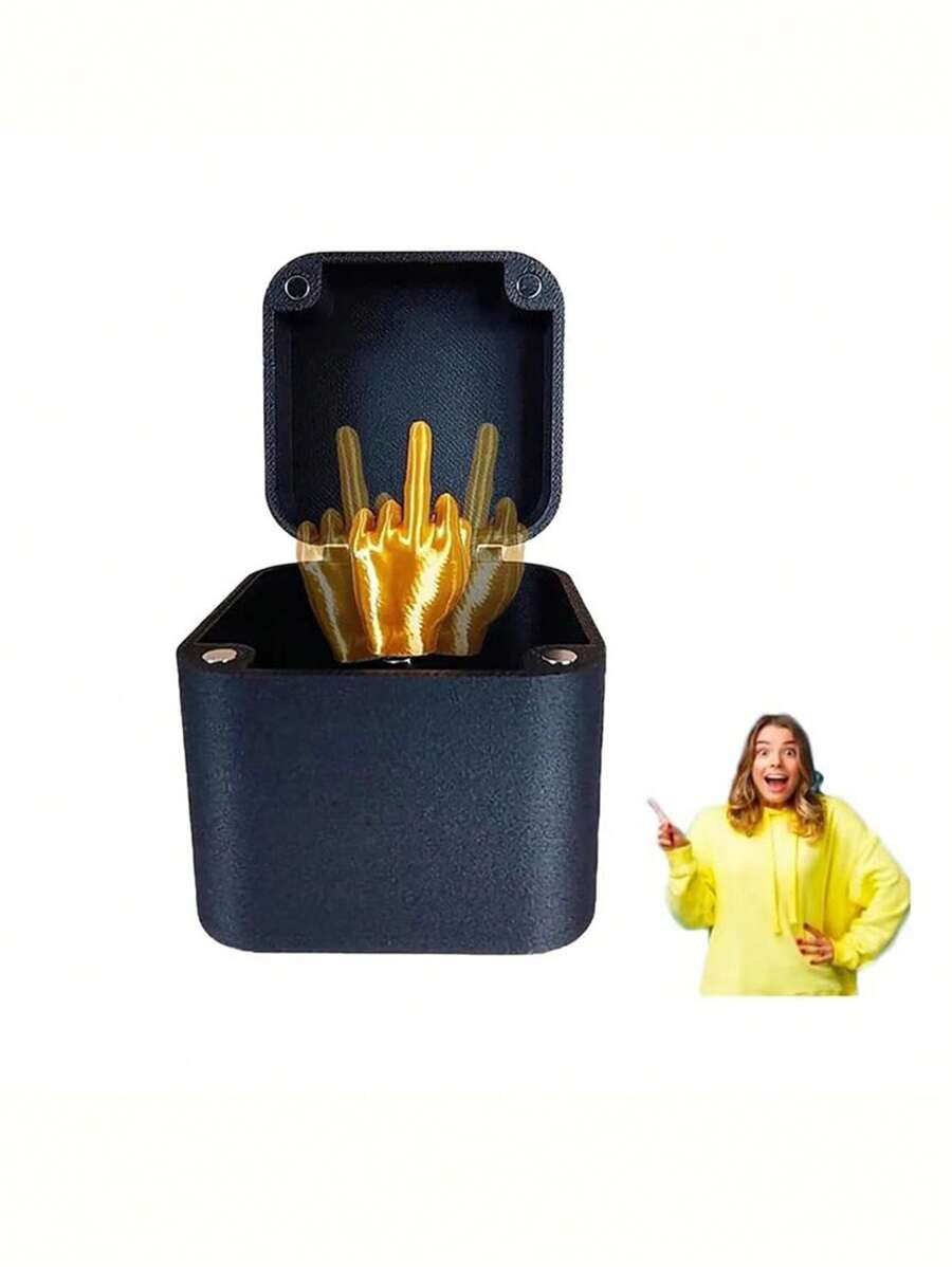 1pc Middle Surprise Finger Gift Box, Finger Middle In A Box, Annoying ...