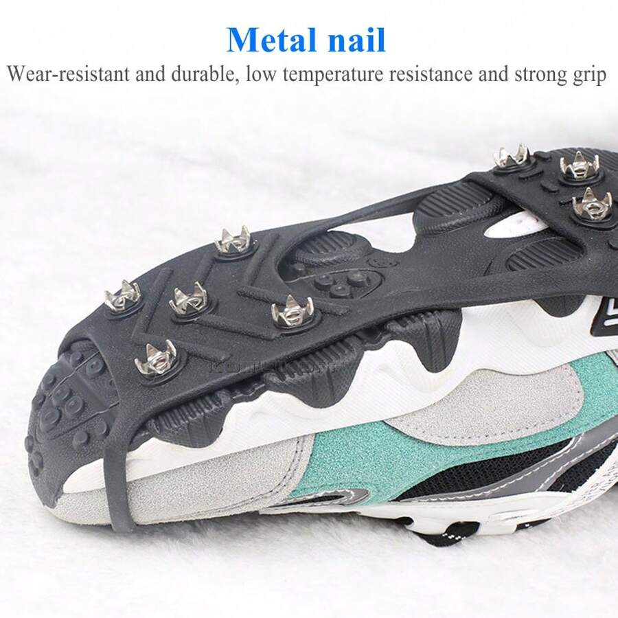 Anti-Slip Crampons 8-Stud Snow Ice Claw Climbing Spikes Grips Crampon ...