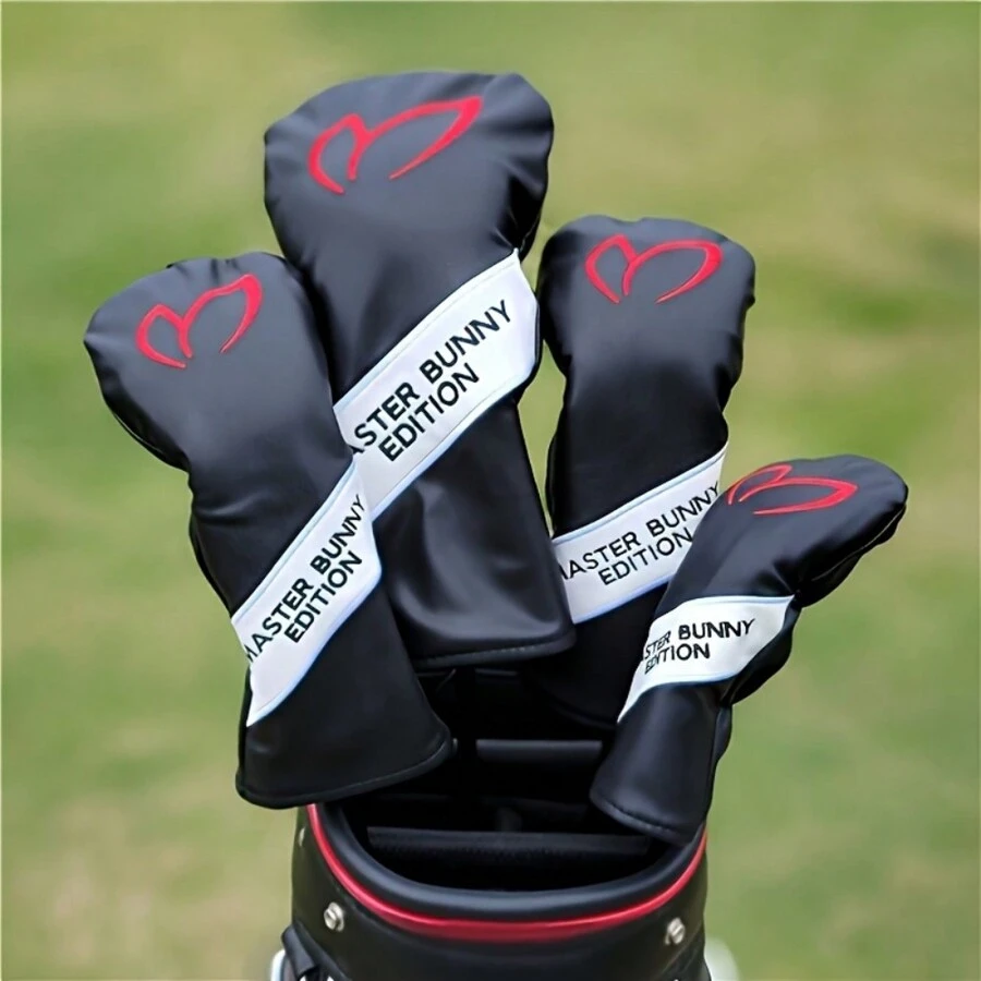 Rabbit Ears Golf Club Head Cover Golf Driver Cover Fairway Wood Hybrid ...