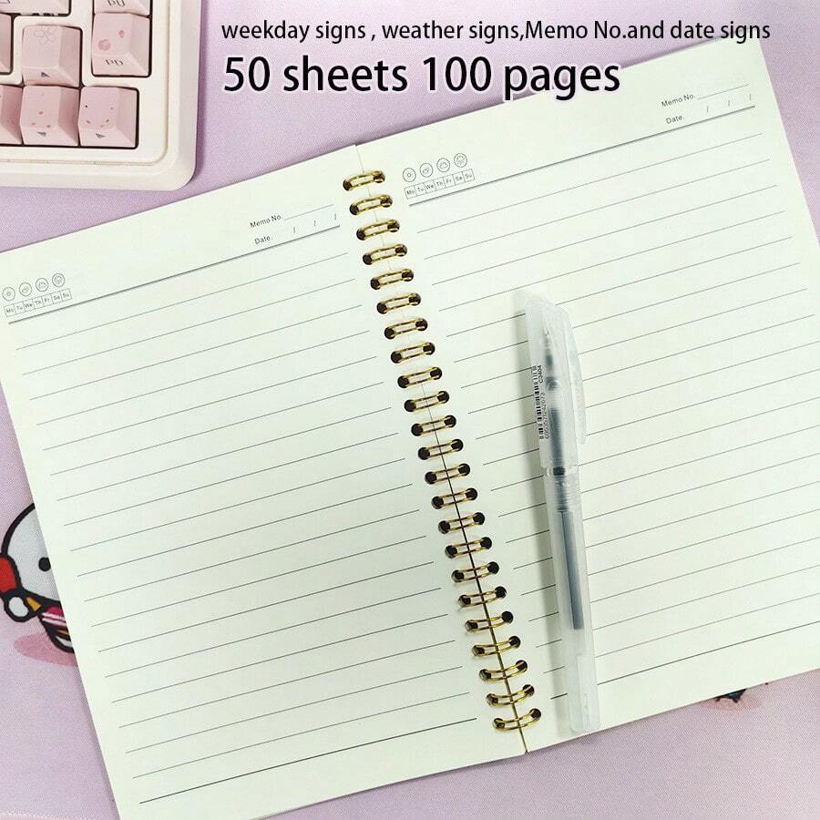 A5 Pink Bow Floral Spiral Notebook, 50 Pages, Maximalist Journaling ...