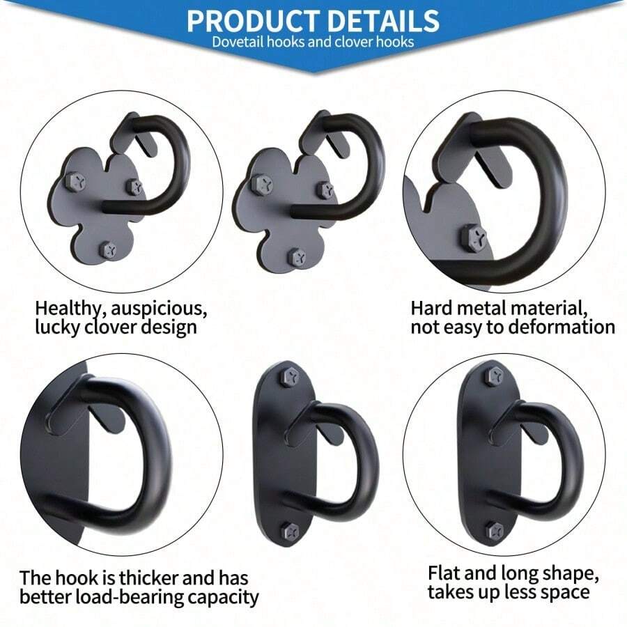 6-Piece Ceiling Hooks Anchor Point Resistance Band Hooks Heavy Duty ...