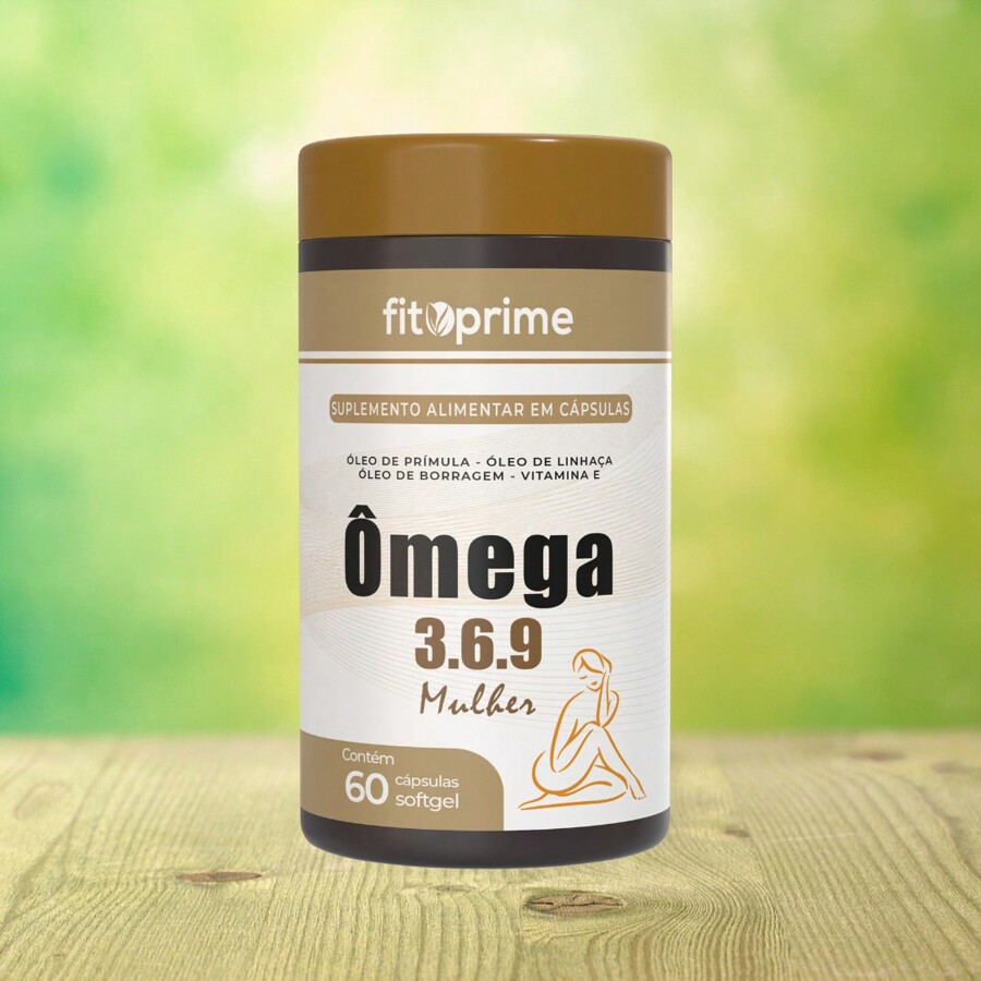 Fitoprime Omega 3-6-9 Women Evening Primrose Flaxseed Borage Vitamin E ...