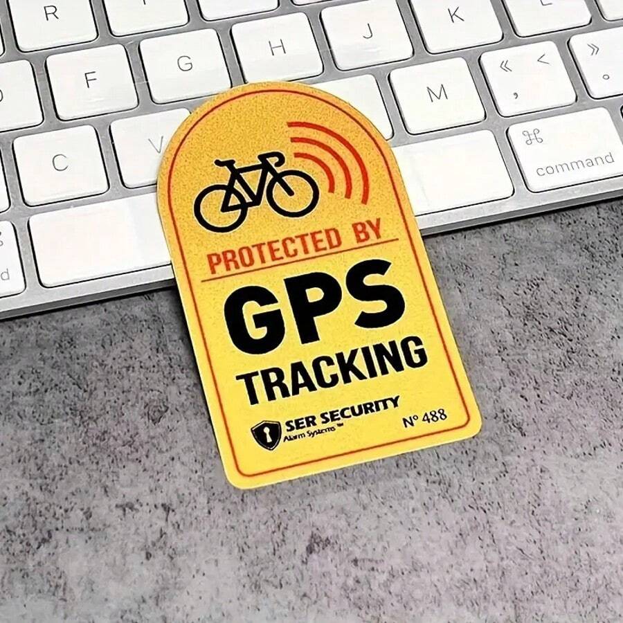 Outdoor GPS Anti-Theft Warning Stickers For Bicycles & Motorcycles ...