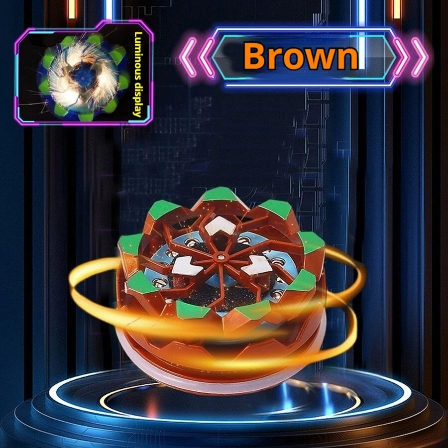 1pc Fun Spark Fireworks Gyro Toy Spinning Gyro Toy Christmas Gift Flint ...