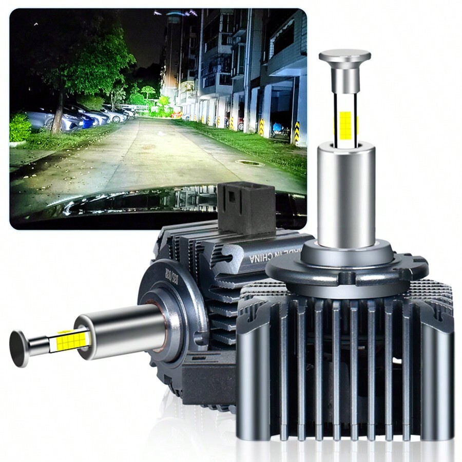 Ampoules LED pour phares de voiture Plug and Play haute luminosité Canbus sans erreur D1S D2S ...